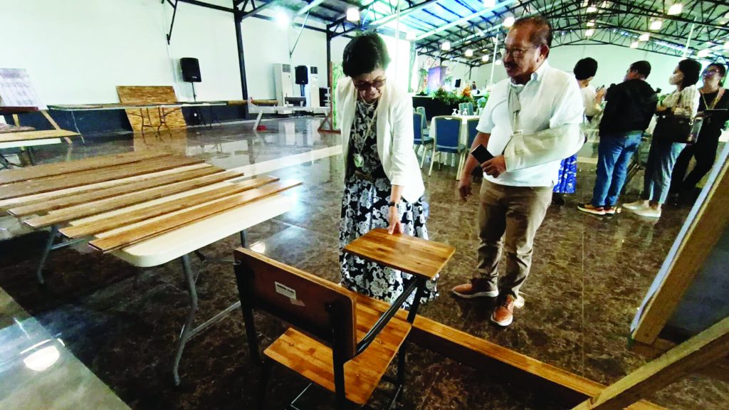 1st bamboo summit in Leyte drew interests; various bamboo-made products were in display - Leyte ...