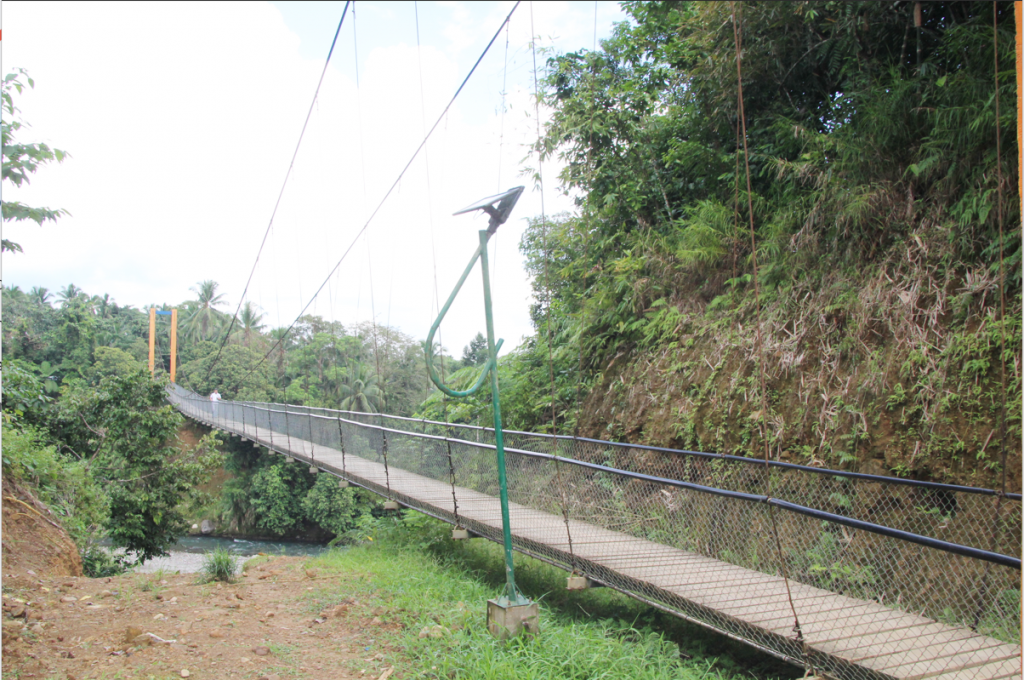 DPWH completes construction of a hanging bridge in Leyte town - Leyte ...