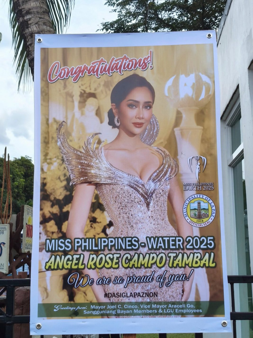 La Paz town welcomes Miss Earth Philippines–Water Angel Rose Tambal in triumphant homecoming ...