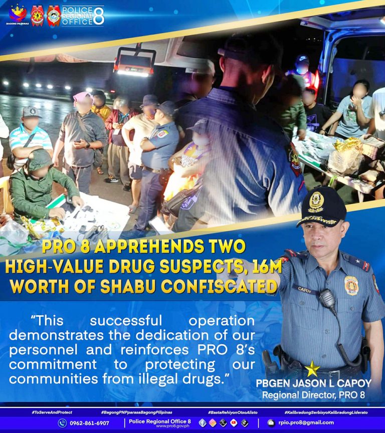 P16 million worth of shabu seized from a couple in Palo in a buy-bust ...